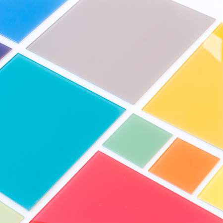 6mm Custom Color Matte Glass Sample